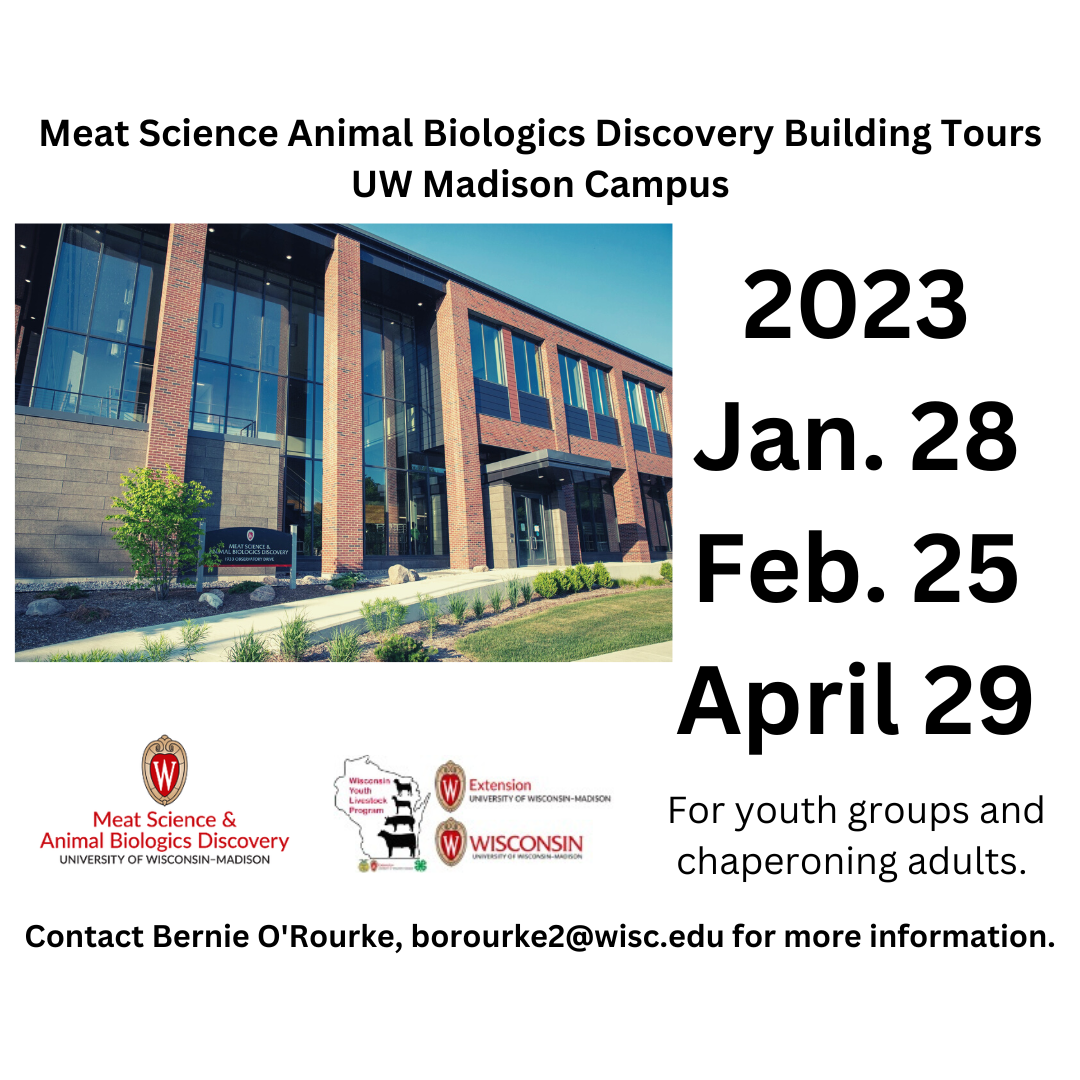 UW Madison Meat Science Building Tours – Wisconsin Youth Livestock Program
